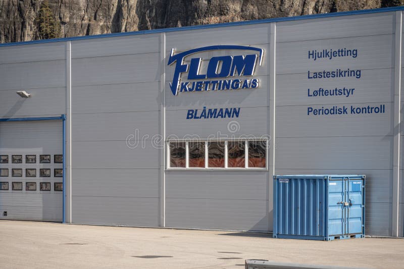 Exterior of Flom Kjetting Warehouse.. Editorial Photo - Image of urban ...