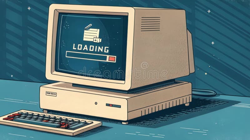 Static Frame with a Laptop on a Desk in a Stylish Home Office Interior ...