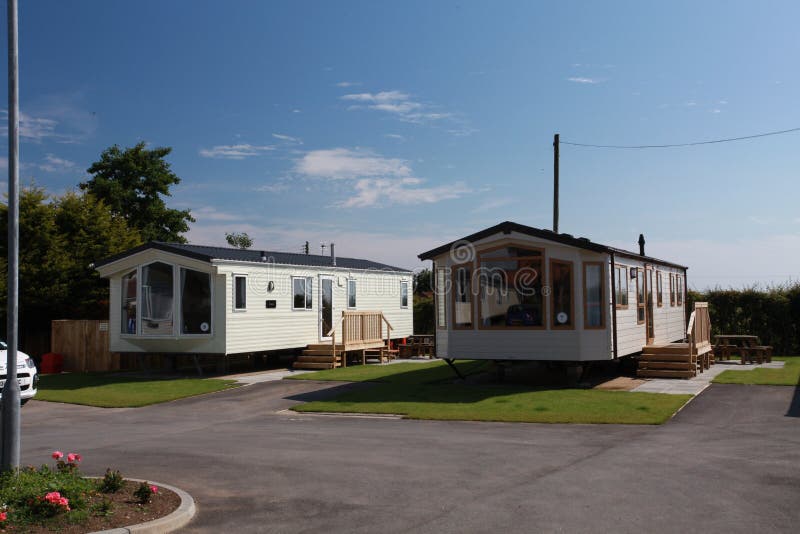 Static Caravan, Temporary Structure, Modular Building Stock Photo ...