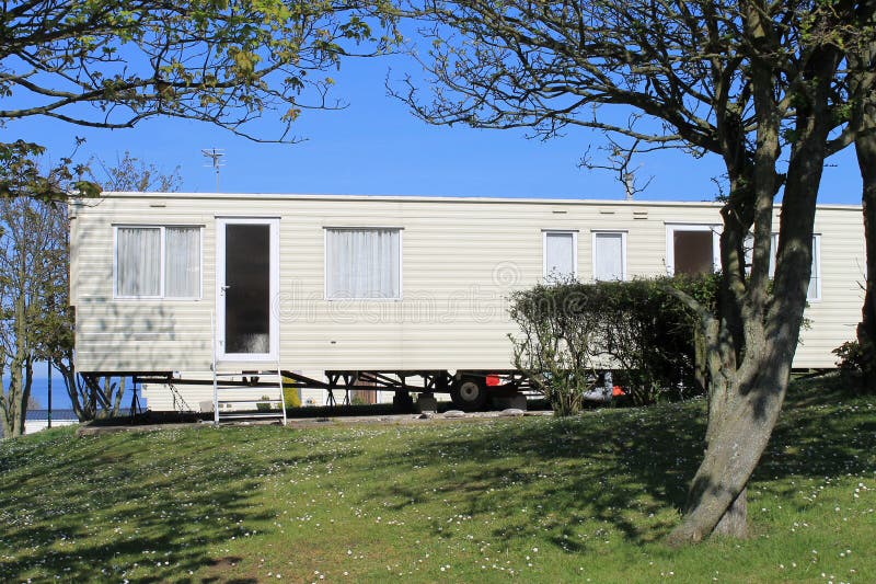 Modern static caravan stock photo. Image of static, english - 25775336