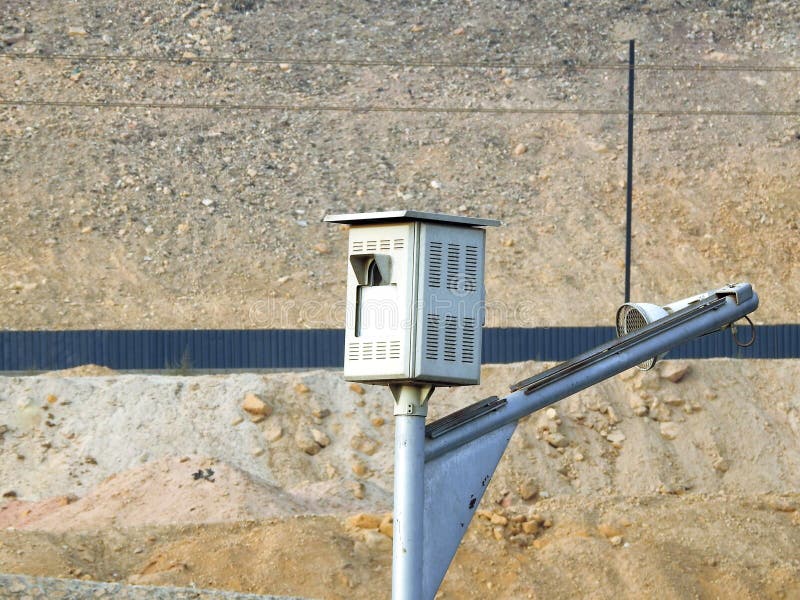 A Static Cutting Edge Traffic Radar, Speed Trap Camera Ready To Flash ...