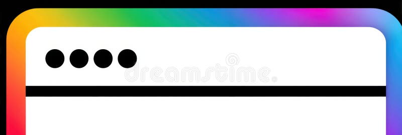 Static Distorted Icon Displayed on Web Browser Tab with Colorful Gradient Border Giving a Unique ...