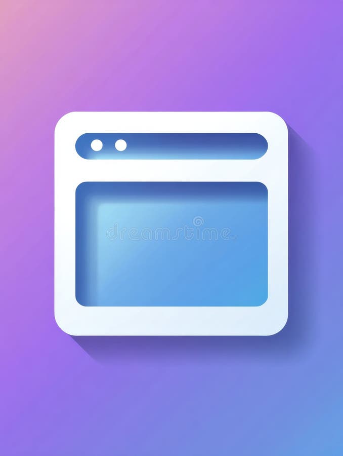 Static Distorted Icon Displayed in a Web Browser Tab Over a Colorful Gradient Background Stock ...