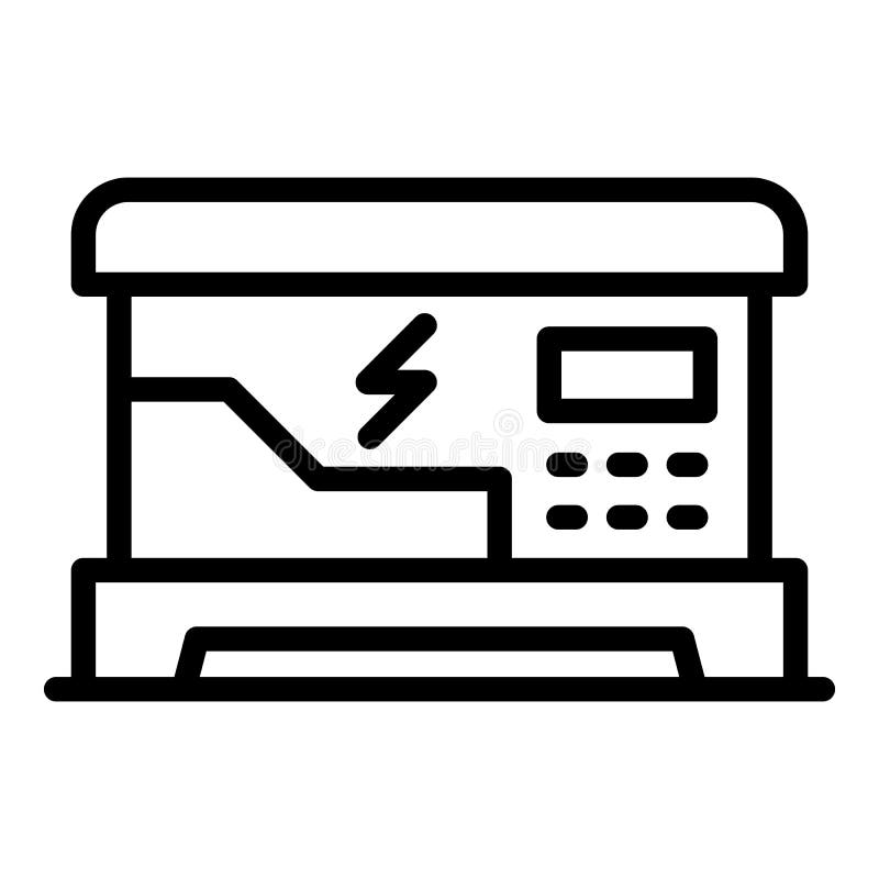 Static Generator Icon Outline Vector. Power Electric Stock Vector ...