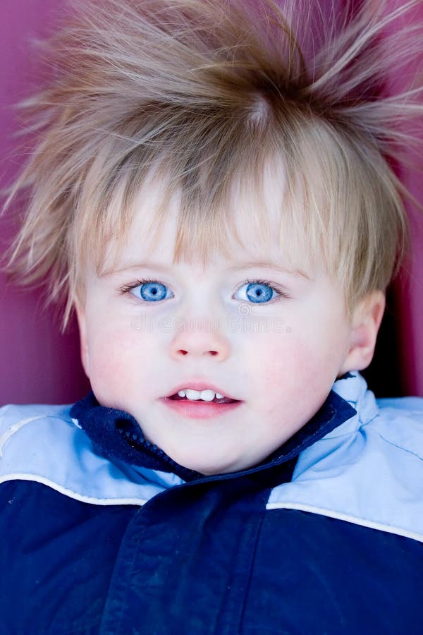 Static hair stock photo. Image of funny, portrait, hairraising - 7160366