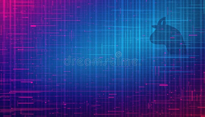 Static Signal Gradient, Blue Purple into Magenta with Static Noise ...