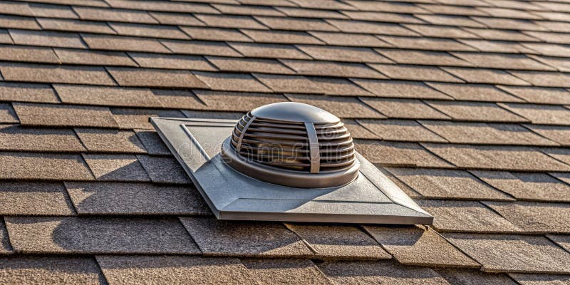 Static Vent Installed on a Shingle Roof for Passive Attic Ventilation ...