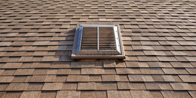 Static Vent Installed on a Shingle Roof for Passive Attic Ventilation ...