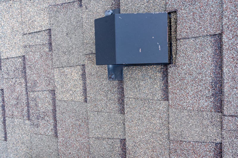 Static Vent Installed on a Shingle Roof for Passive Attic Ventilation ...