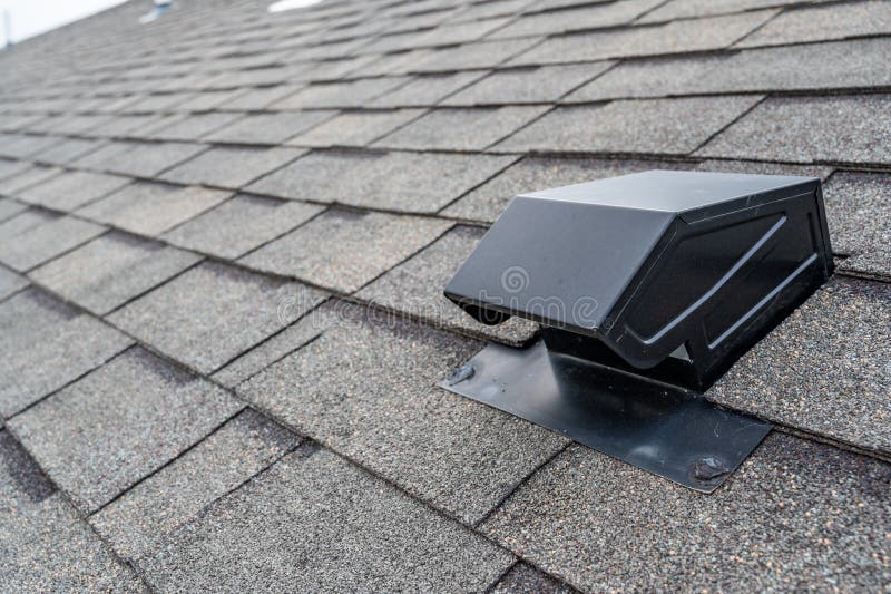 Static Vent Installed on a Shingle Roof for Passive Attic Ventilation ...