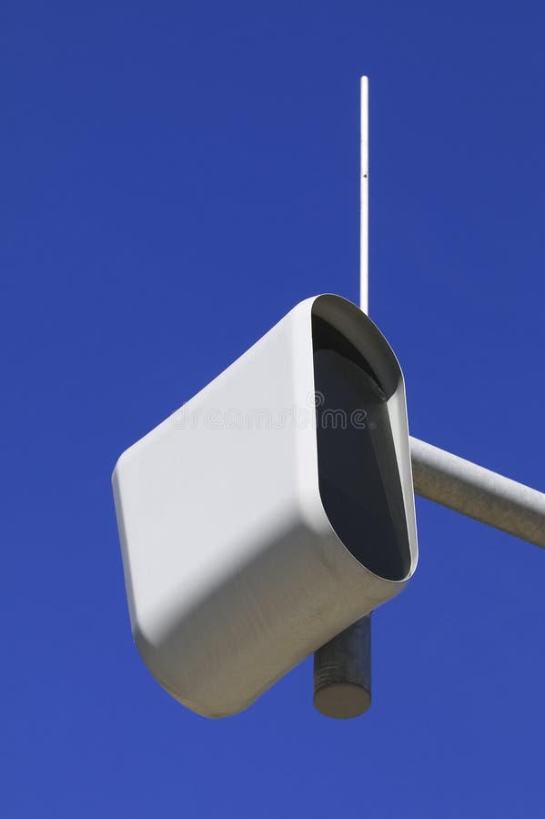 Static Speed or Safety Camera Against a Blue Sky Stock Image - Image of ...