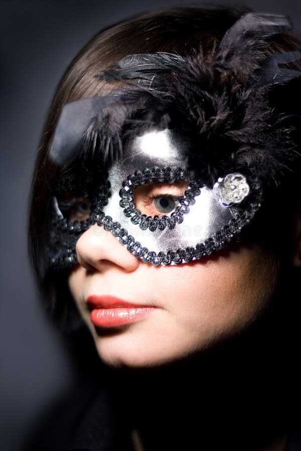 Static woman in mask stock image. Image of craft, beauty - 7822269