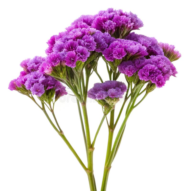 Statice Flower on White Background Stock Illustration - Illustration of ...