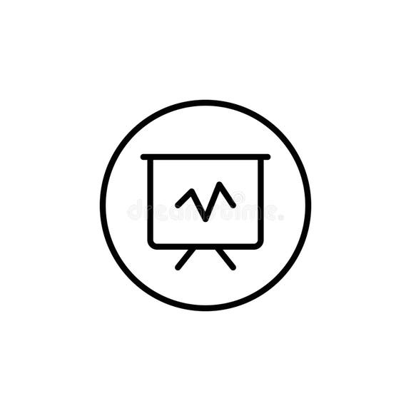 Statics Icon Thin Vector Set Stock Vector - Illustration of black ...