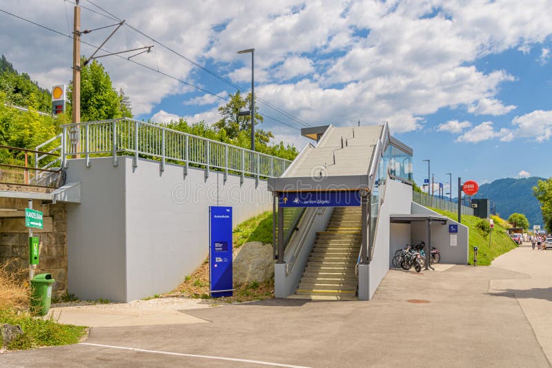 Entrance station Annenheim editorial stock image. Image of sunny ...