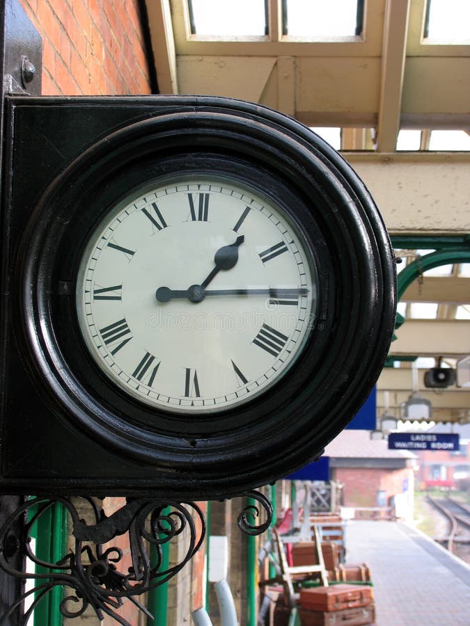 Station Clock stock image. Image of tower, clock, hours - 4384137
