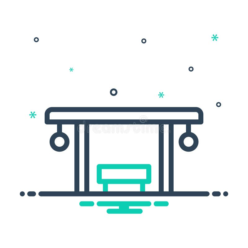 Mix Icon for Station, Stop and Shed Stock Vector - Illustration of stop ...