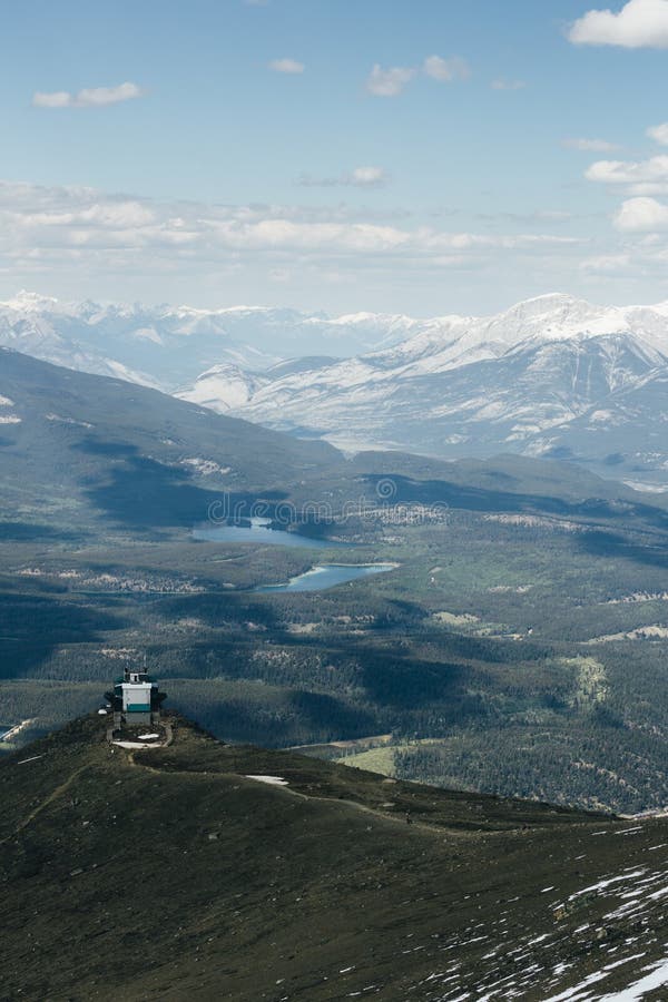 Station at Jasper Skytram stock image. Image of morain - 79661599
