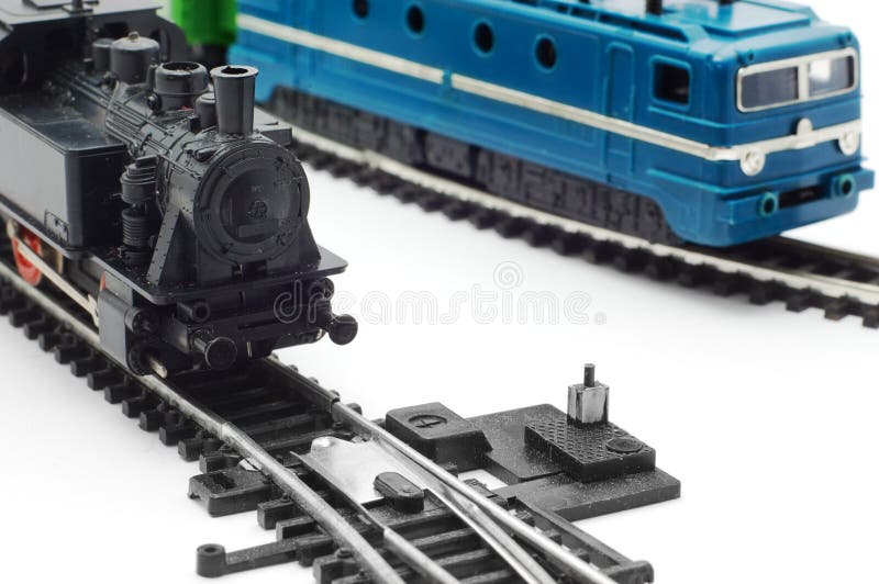 Treinstation in miniatuur stock afbeelding. Image of historisch - 8595355