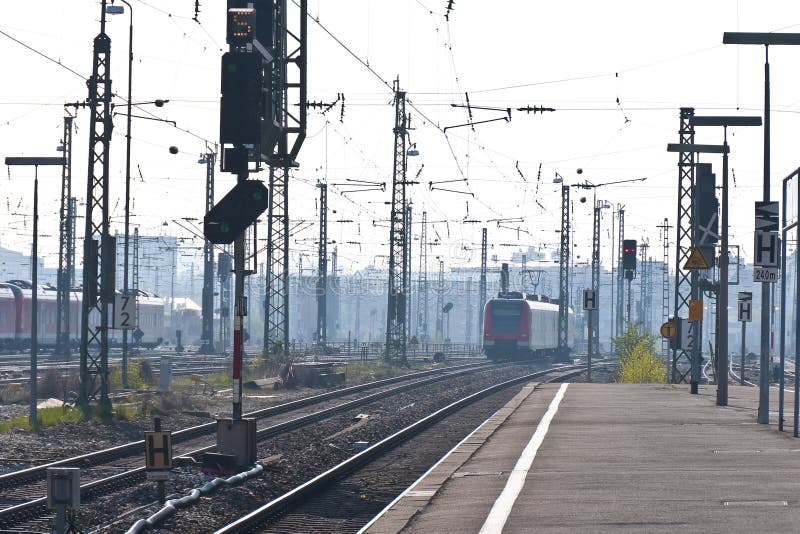 Station in morning-dust stock image. Image of travel - 15269577