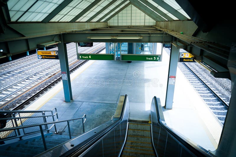 Station Platform and Information Board Editorial Image - Image of ...