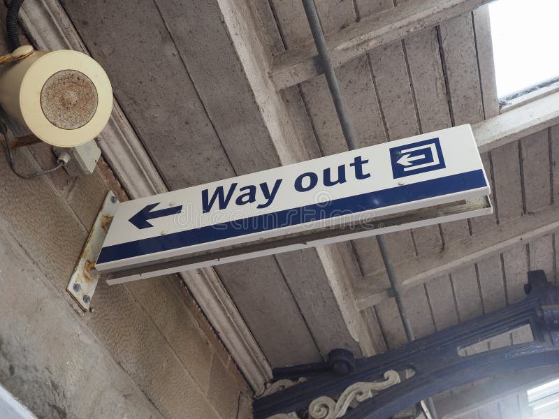 Way out sign stock image. Image of travel, traffic, safety - 323001237