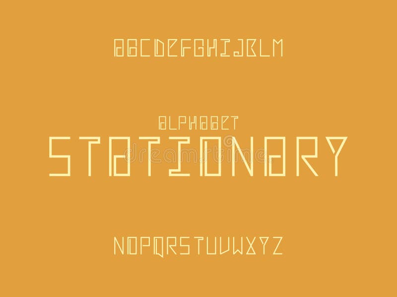 Stationary Alphabet. Vector Letters. Stock Vector - Illustration of ...