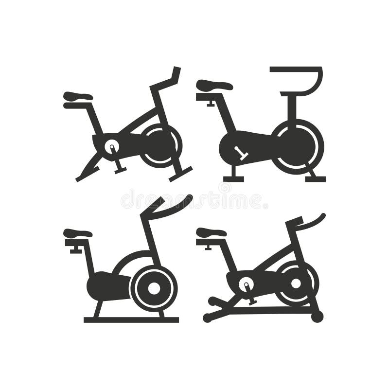 Stationary Bike Icon Design Template Vector Isolated Illustration Stock ...