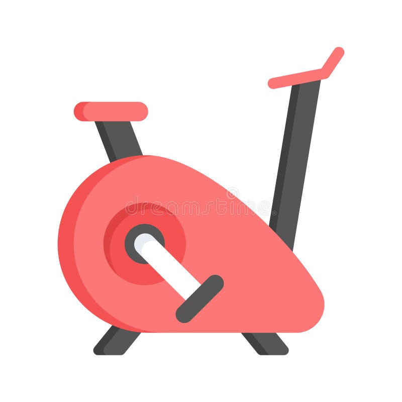 Stationary Bike Showing Concept Icon of Exercise Cycle, Customizable ...