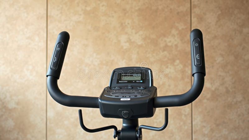 Stationary Exercise Bike with Digital Display and Handlebar Controls in ...