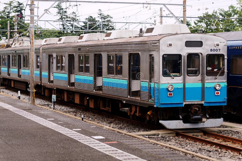 A Stationary Local Train in Japan. Editorial Stock Photo - Image of ...