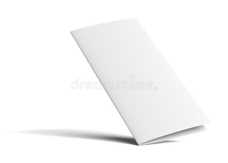 Stationary Positioned Two Fold Paper Brochure Stock Illustrations – 5 ...