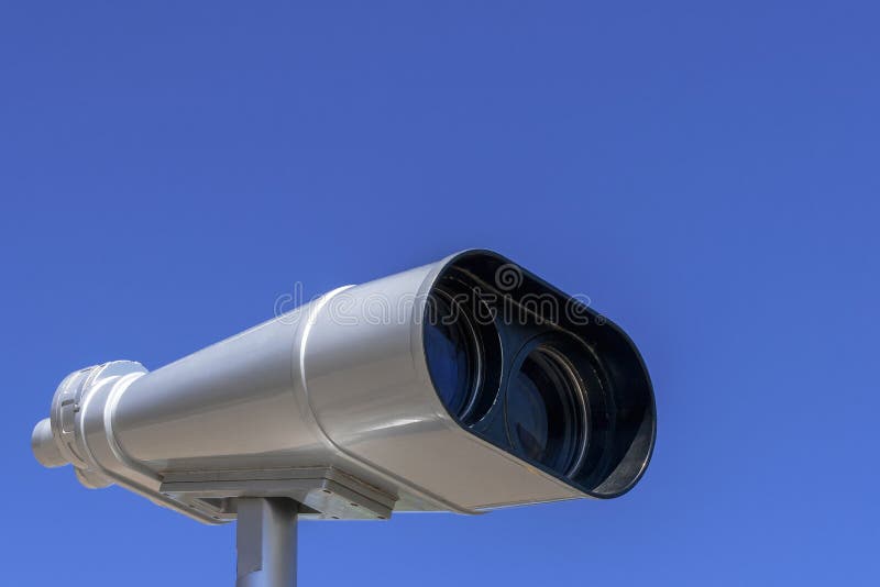 Stationary Viewing Binoculars Stock Photo - Image of stationary, nature ...