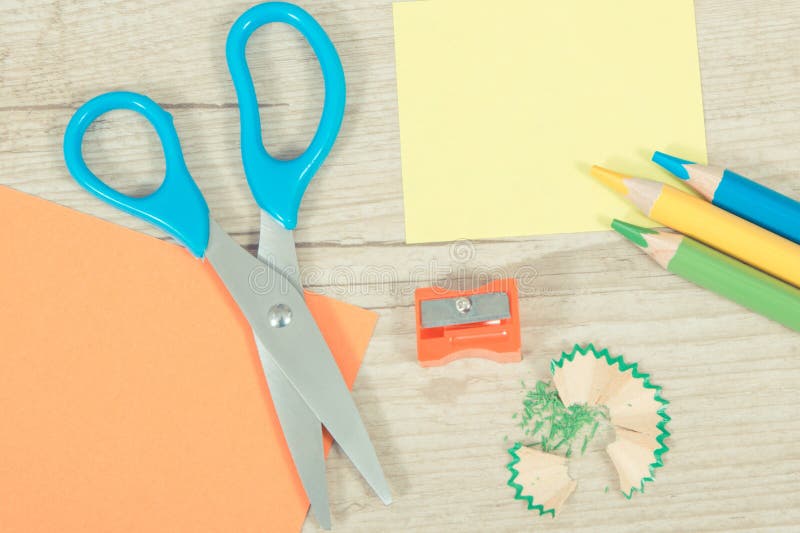 Stationery Accessories for Learning at School or Preschool. Development ...