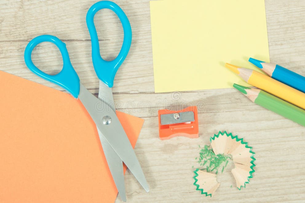 Stationery Accessories for Learning at School or Preschool. Development ...