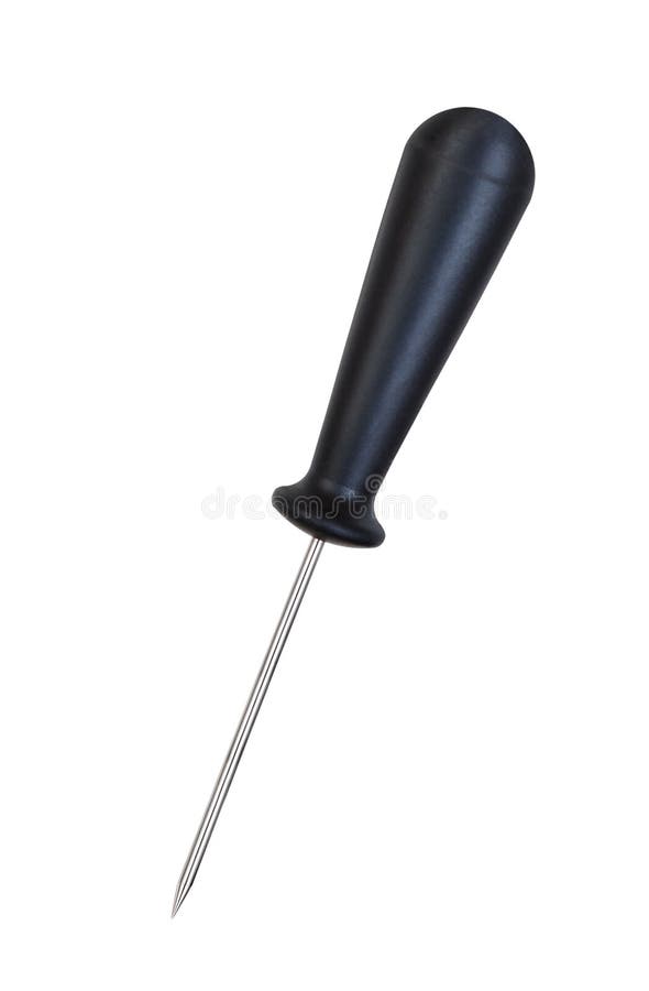 Awl, Piercer, Prod, Bodkin or Pricker Isolated on White Stock Image ...