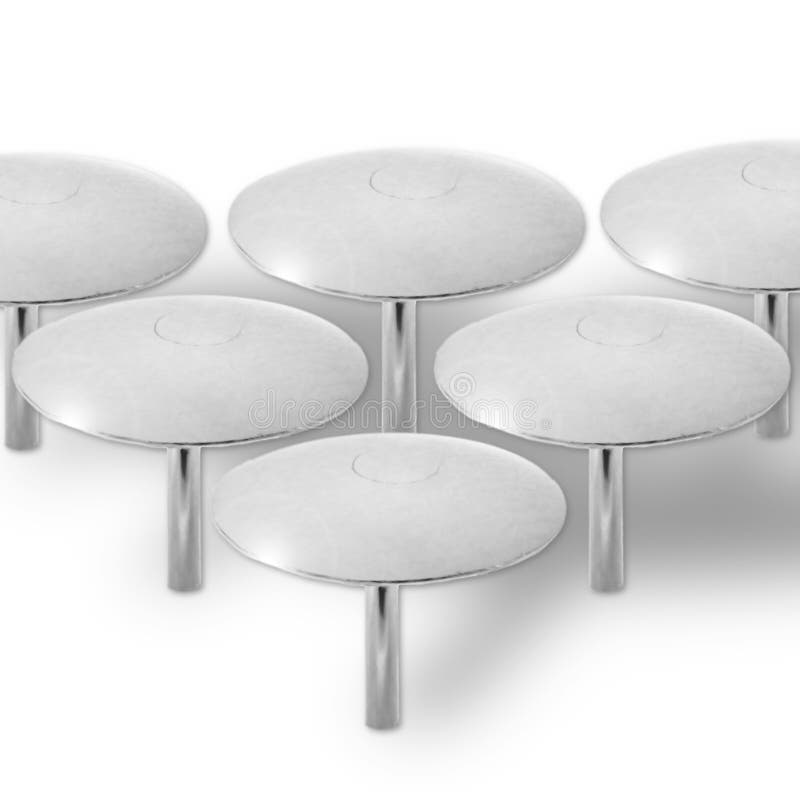 Two Buttons on Metal stock photo. Image of push, grunge - 38095402