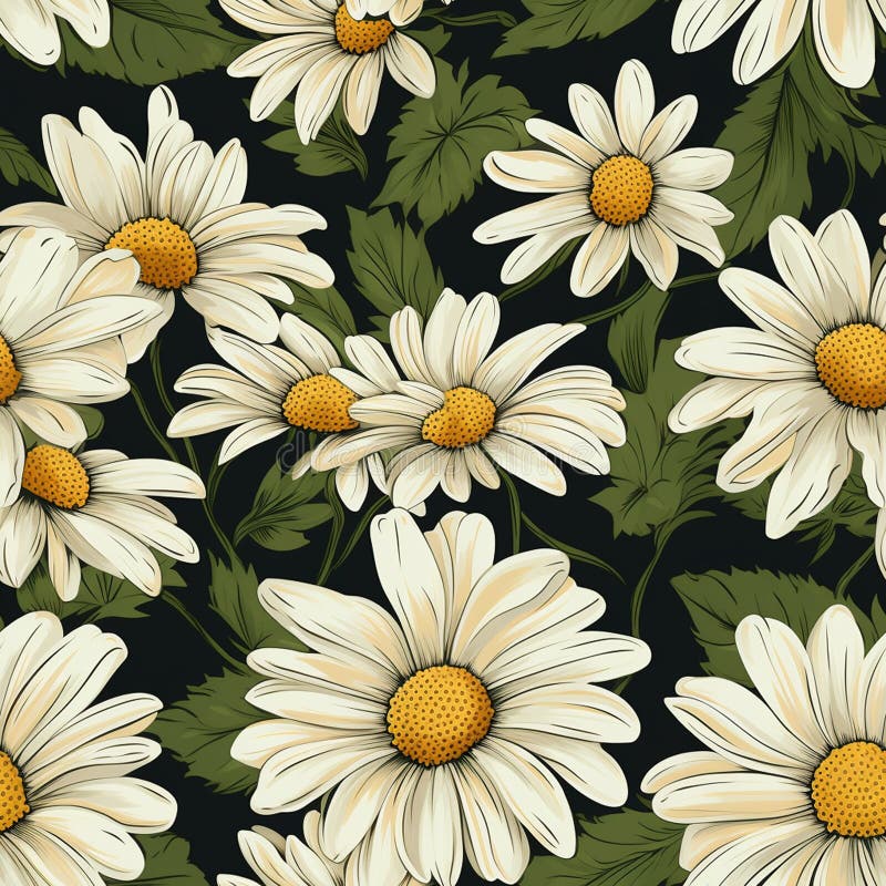 Stationery Design Daisy Graphic for Stylish Look Stock Illustration ...