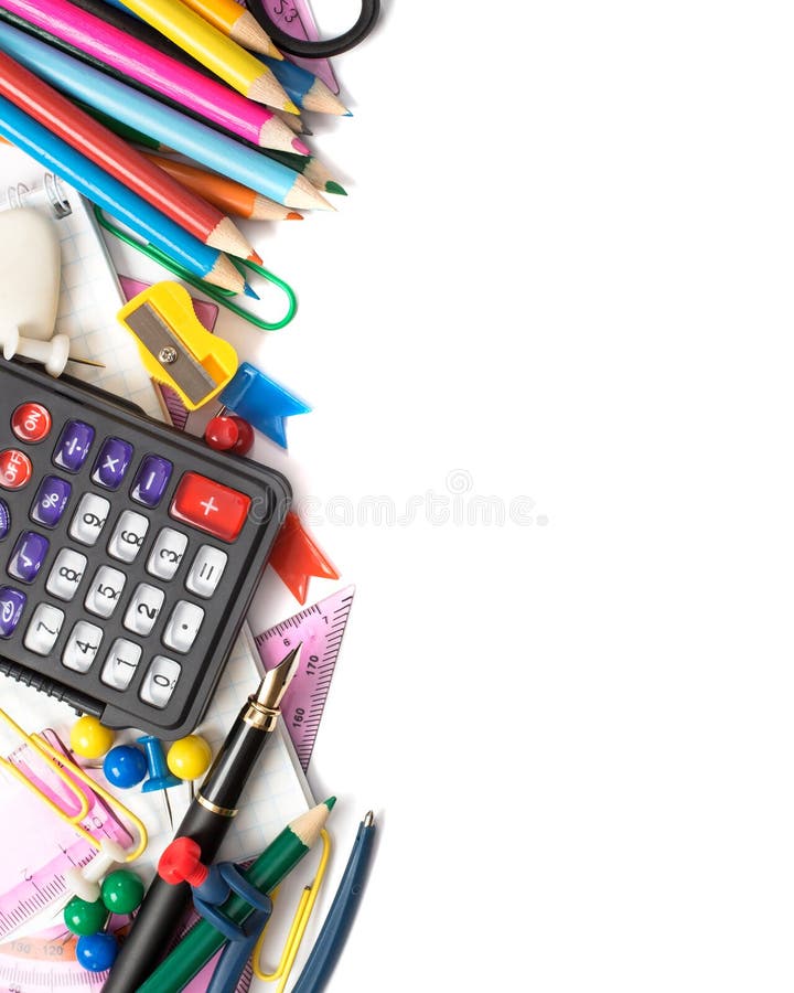 Stationery stock photo. Image of paint, elementary, green - 32725636