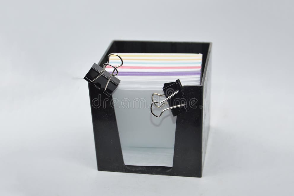 Stationery Notebook Short Note Paper Stock Photo - Image of paper ...