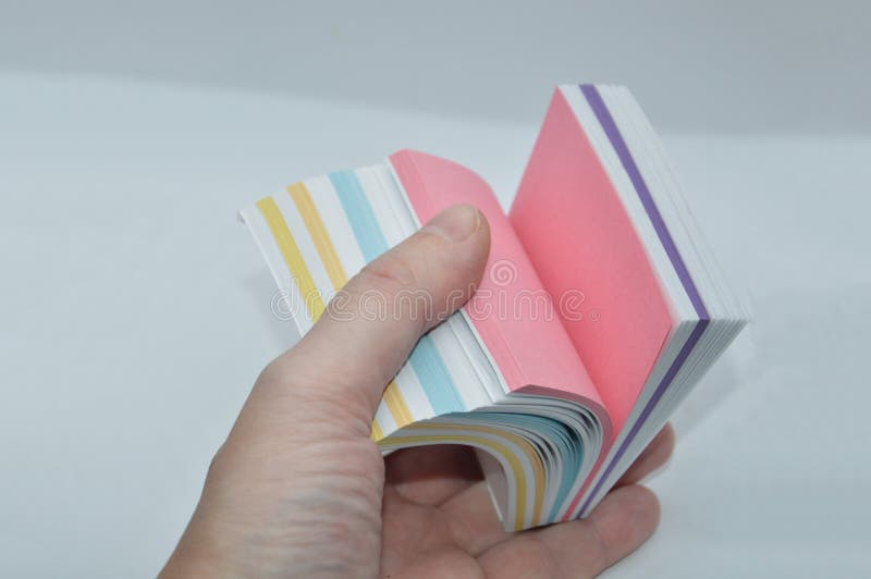 Stationery Notebook Short Note Paper Stock Photo - Image of empty ...