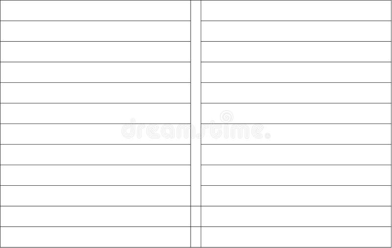 Office Notebook Paper Sheet Lines Stock Vector - Illustration of sheet ...