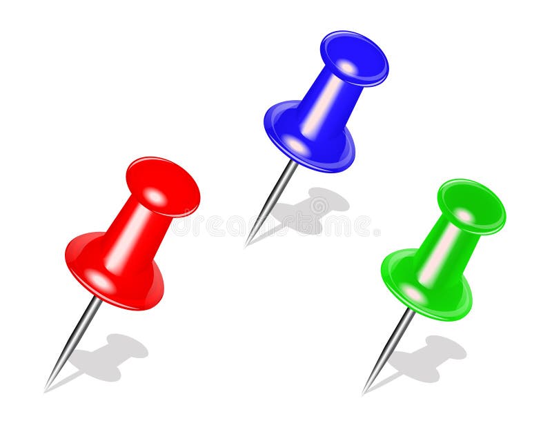 Pin icon stock vector. Illustration of badge, paper, equipment - 18979296