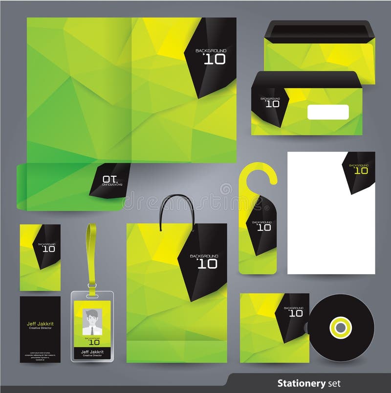 Stationery Set Design / Stationery Set Template. Stock Vector ...