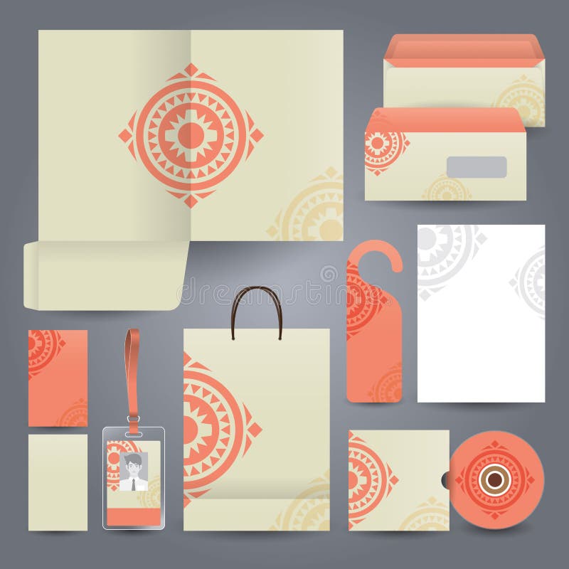 Stationery Set Design / Stationery Set Template. Stock Vector ...