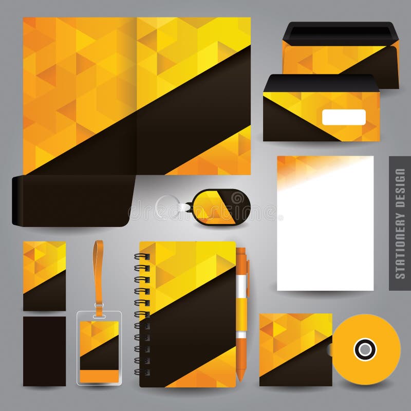 Stationery Set Design / Stationery Template. Stock Vector ...