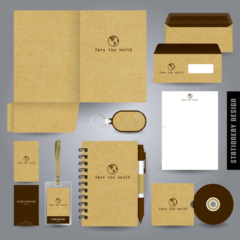 Stationery Set Design / Stationery Template. Stock Vector ...