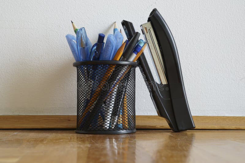 Stationery on the Table in the Work Office Stock Photo - Image of ...