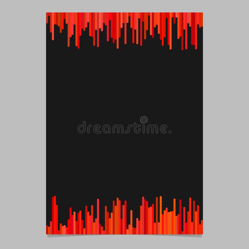 Stationery Template from Vertical Stripes in Red Tones - Vector ...