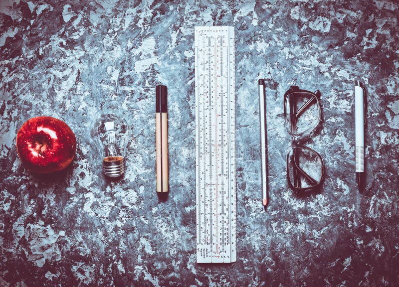 Stationery Tools for the Education of Engineering Students. Stock Image ...